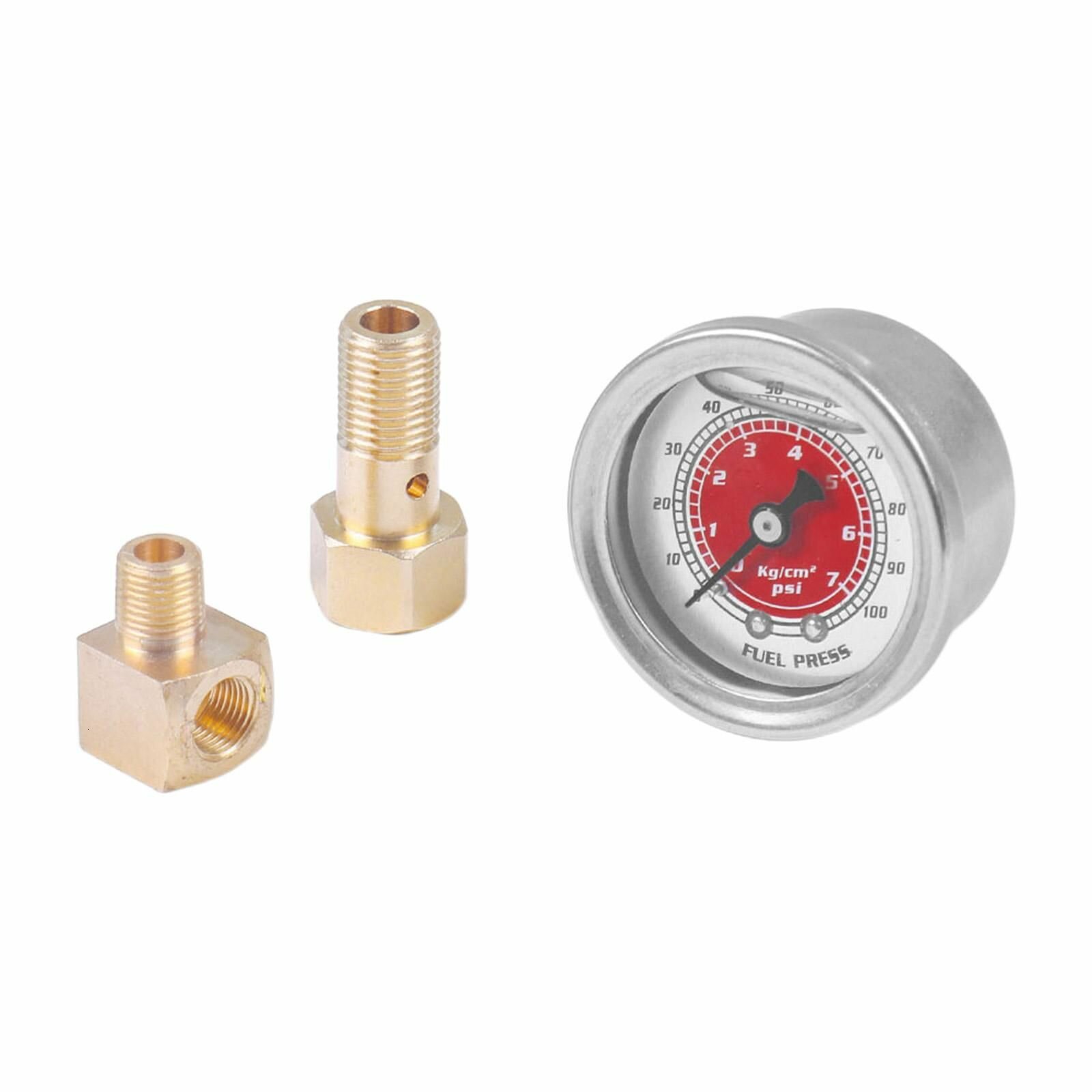 Автомобильный модифицированный манометр давления топлива, ударопрочный манометр давления масла-красный
