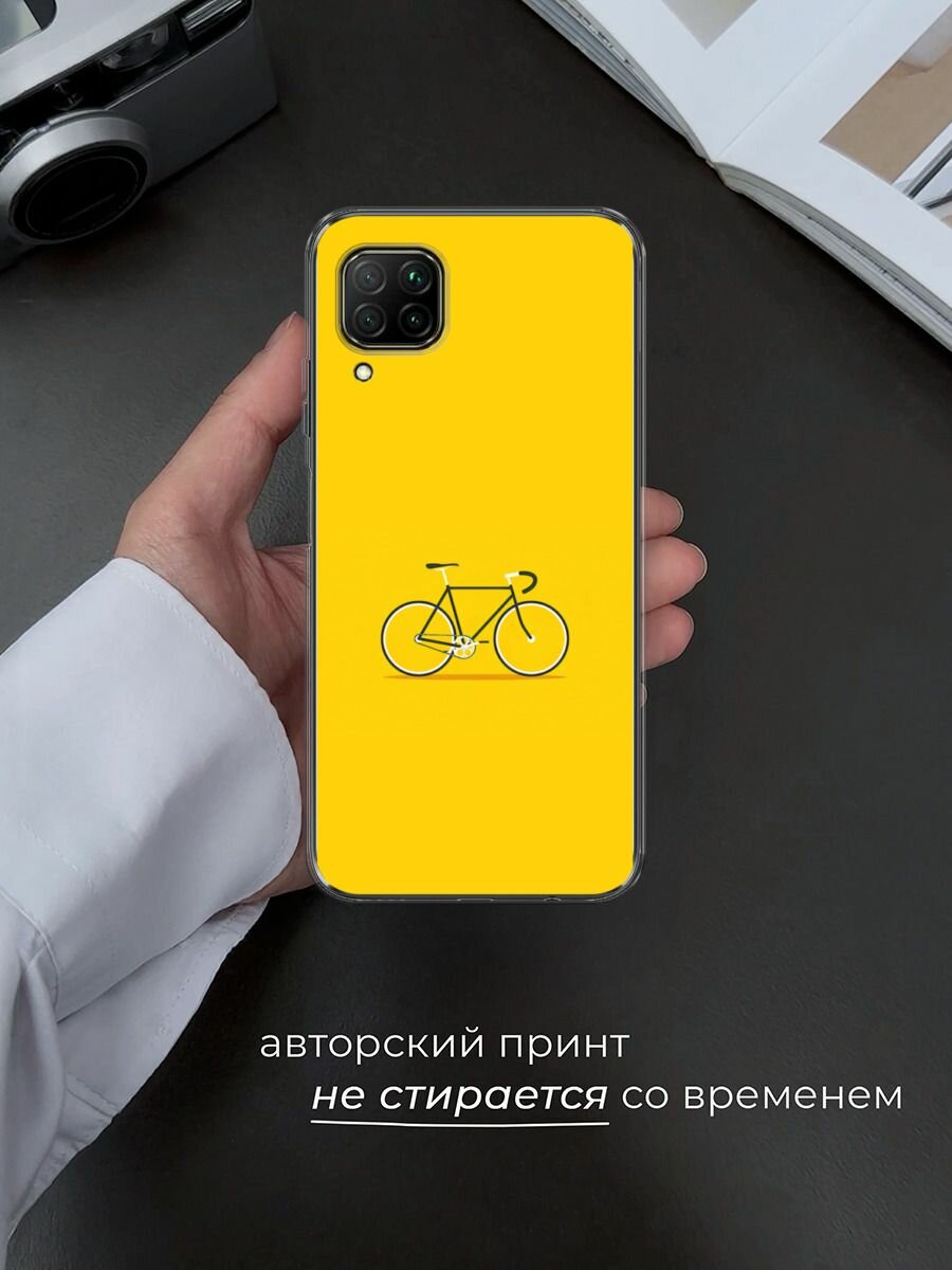 Чехол на Honor 30S Global/Huawei P40 Lite 5G/Nova 7 SE с принтом "Хобби велосипед 1" — фото 1