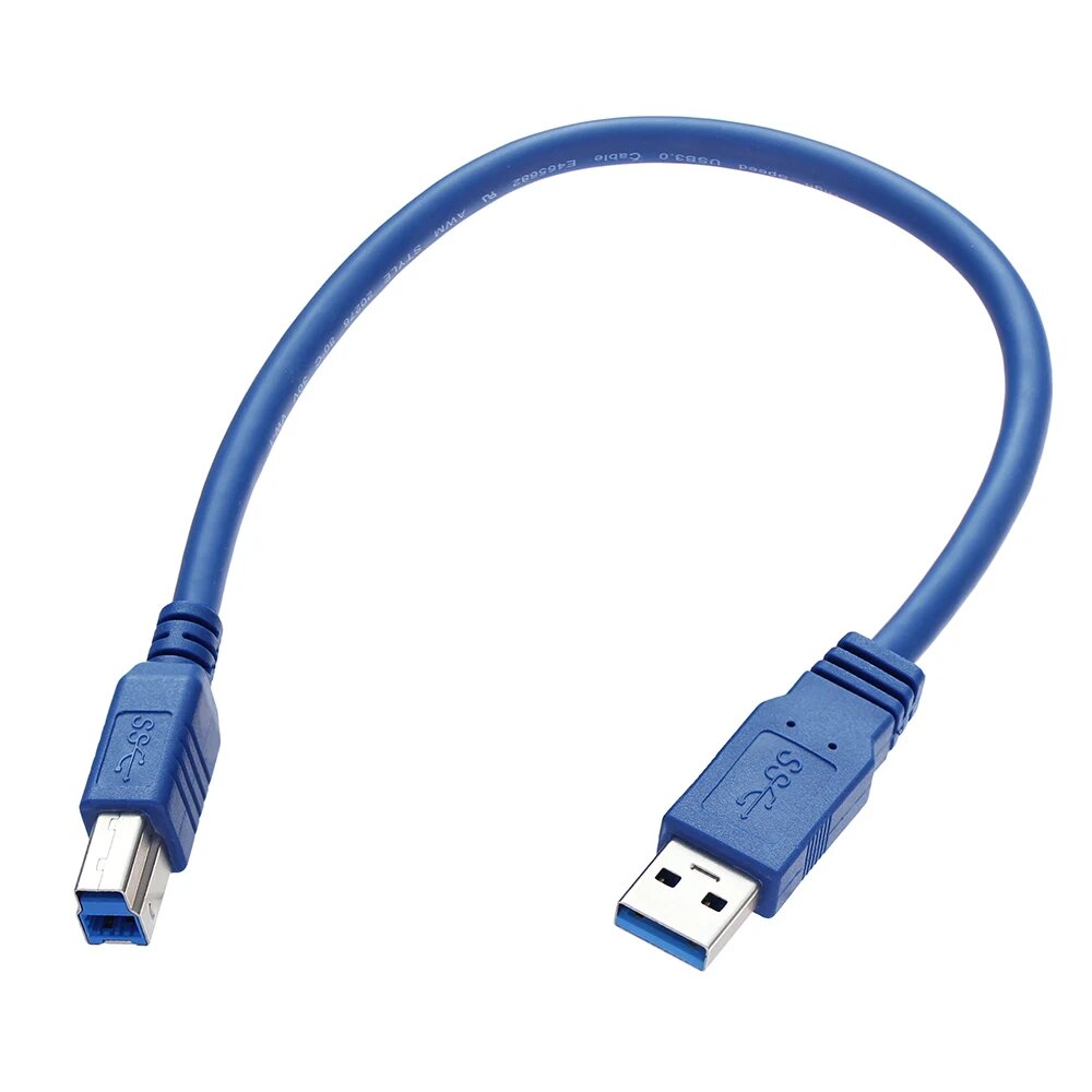 Кабель принтера USB 3.0 длиной 0,3 м USB A «папа» — «папа» B для принтера Canon Epson HP