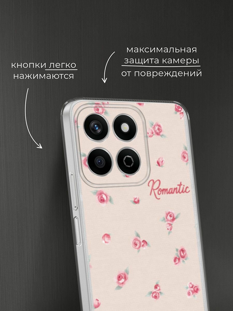 Силиконовый чехол на Honor X7c / Хонор X7c с принтом "Romantic" — фото 1