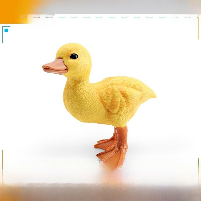 Детский фермерский животное pvc утка модель декоративная сцена игрушка для детской игровой комнаты