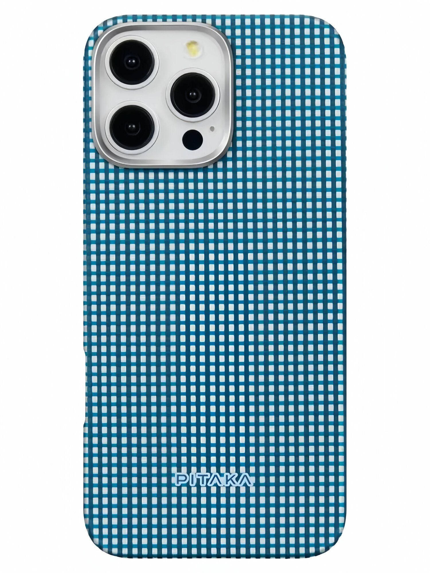 Стильный ультратонкий чехол Pitaka Ultra-Slim Case для iPhone 16 Pro Max, синий (Ocean Blue)