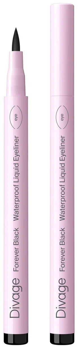 Divage подводка фломастер Liquid Eyeliner Waterproof №01 Forever Black