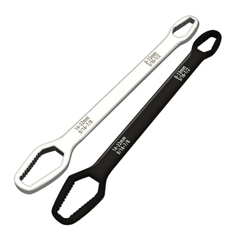 Универсальный самозатягивающийся Регулируемый ключ Torx, двухсторонний, 8 22 мм, в форме борта, с двумя концами, 2 упаковки