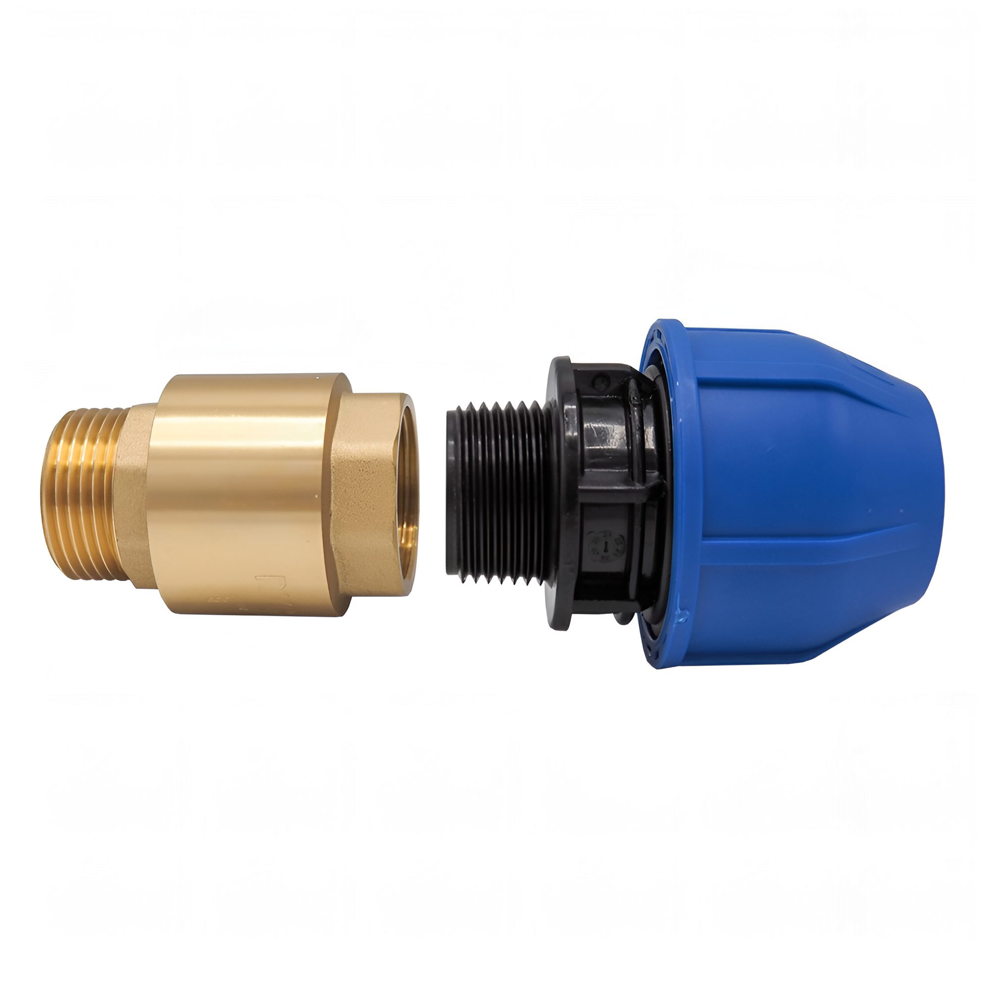 Набор для подключения скважинного насоса, обратный клапан + муфта ПНД 32 мм