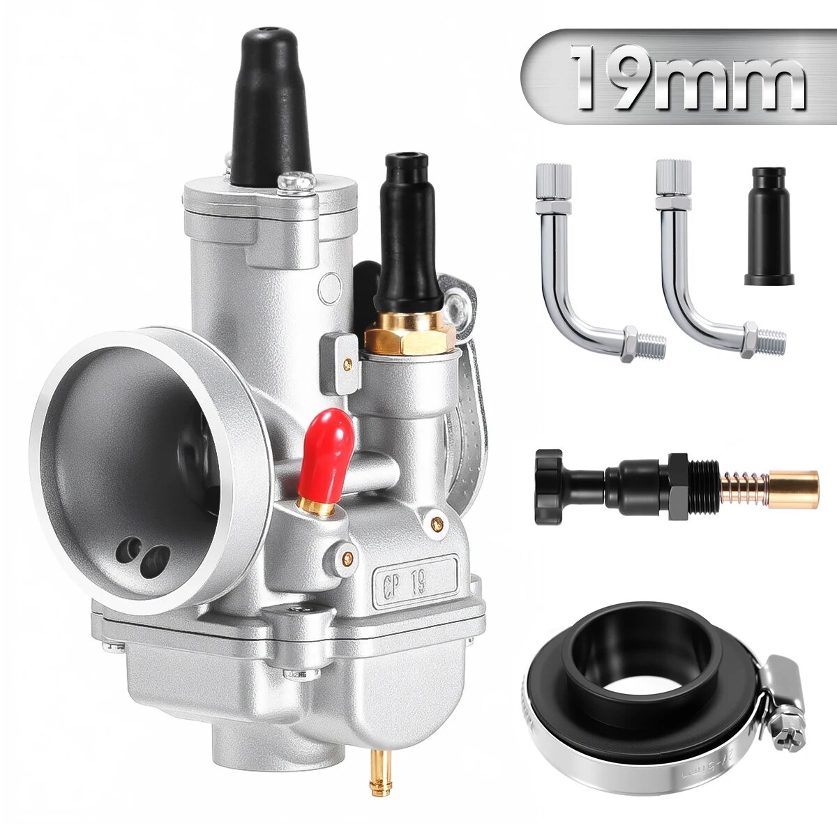 ZS MOTOS для карбюратора PWK PE 2011900 Polini Cp 19, карбюратор Polini 15/17,5/19/21/23/24 мм для мопеда 50cc 100cc Bali 50CC 2T 19mm B