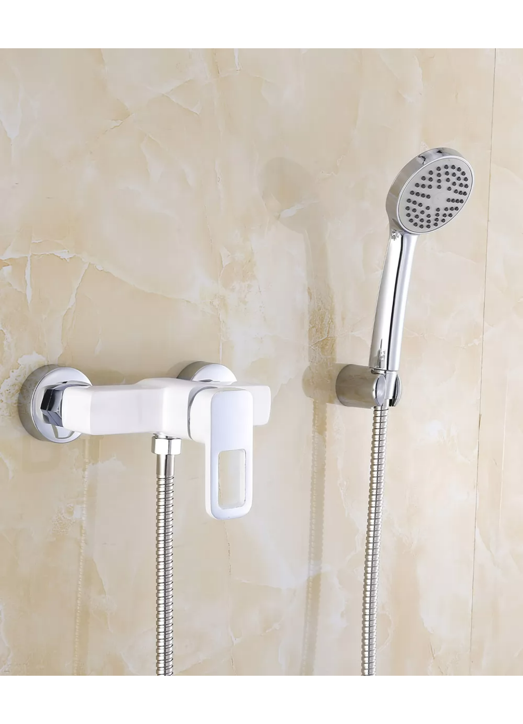 Смеситель для душа, душевой кабины без излива Hansen H20008-F, цвет белый