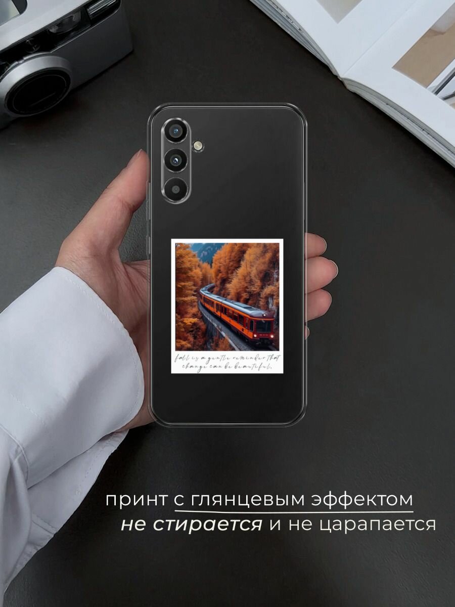 Чехол на Samsung Galaxy A34 / Самсунг A34 с принтом Дорога в осень — фото 1