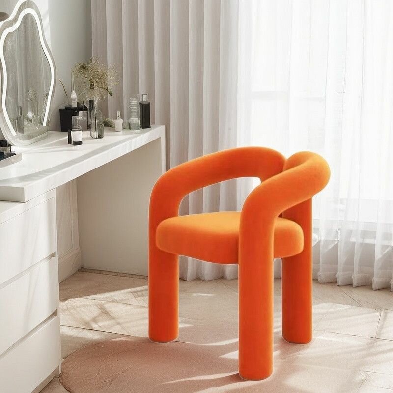 Kangbopo Овечий кашемир Кресло мягкое для отдыха дома, в гостиную, современное, минимализм, мягкая мебель для интерьера дома, туалетный стул, детской комнаты, розовый