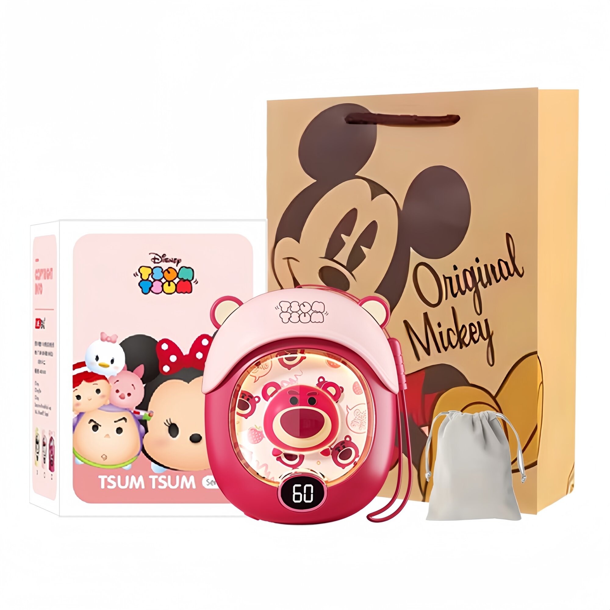 Грелки для рук Disney, 11 strawberry bear [gift bag], до 40°C, мягкие, с подарочной упаковкой