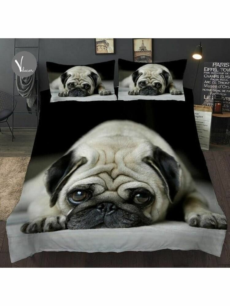 Crazy Getup CYSM Комплект постельного белья Любители милых мопсов