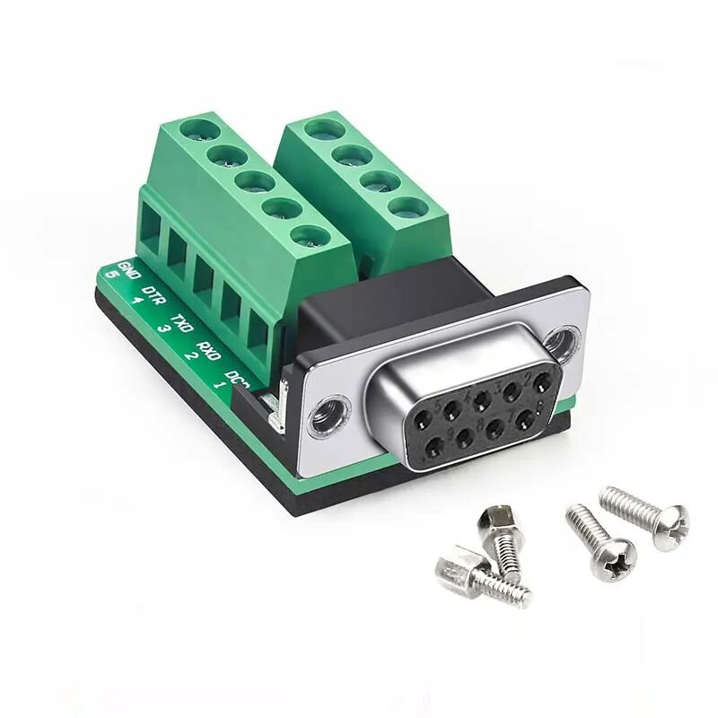 Разъем DB9 RS232 D-SUB 9-контактный разъем «папа-мама» Разъемы RS485 21-24 AWG Беспаечные разъемы для проводов Female No Shell