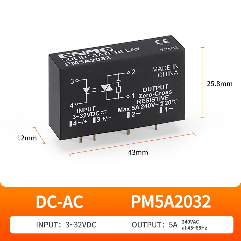 ENMG Твердотельное реле PM5A2032, 5A/240VAC