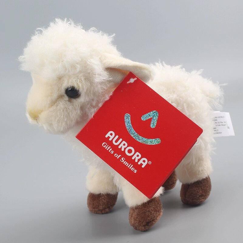 Мягкая игрушка-подушка AURORA: реалистичный плюшевый пес (хаски, голден ретривер) для детей Маленькая овечка, длина