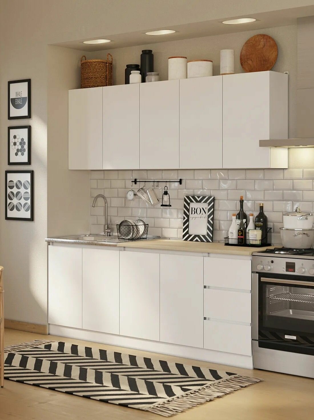 Кухня Челси 2,0м (Белый, Белый (Сонома))