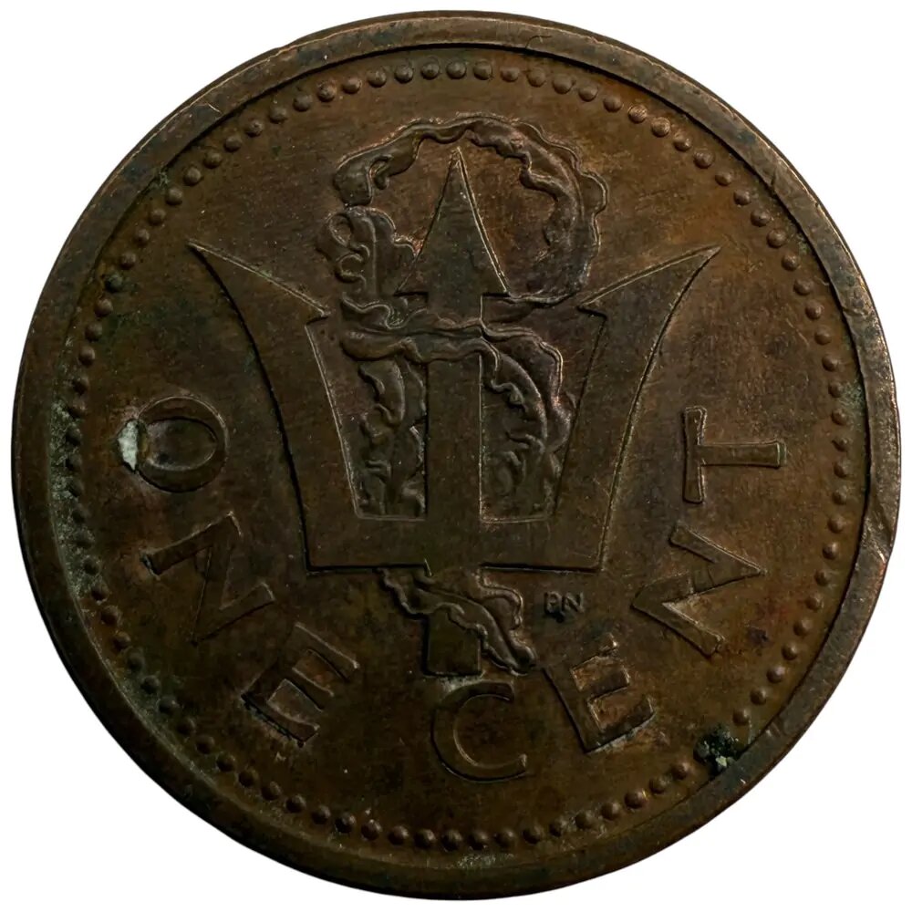 Барбадос 1 цент 1989 г. (Cu/Zn)