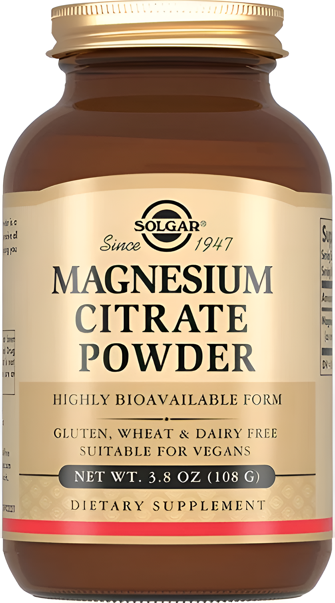 Солгар Цитрат магния порошок для поддержания нервной системы 108г