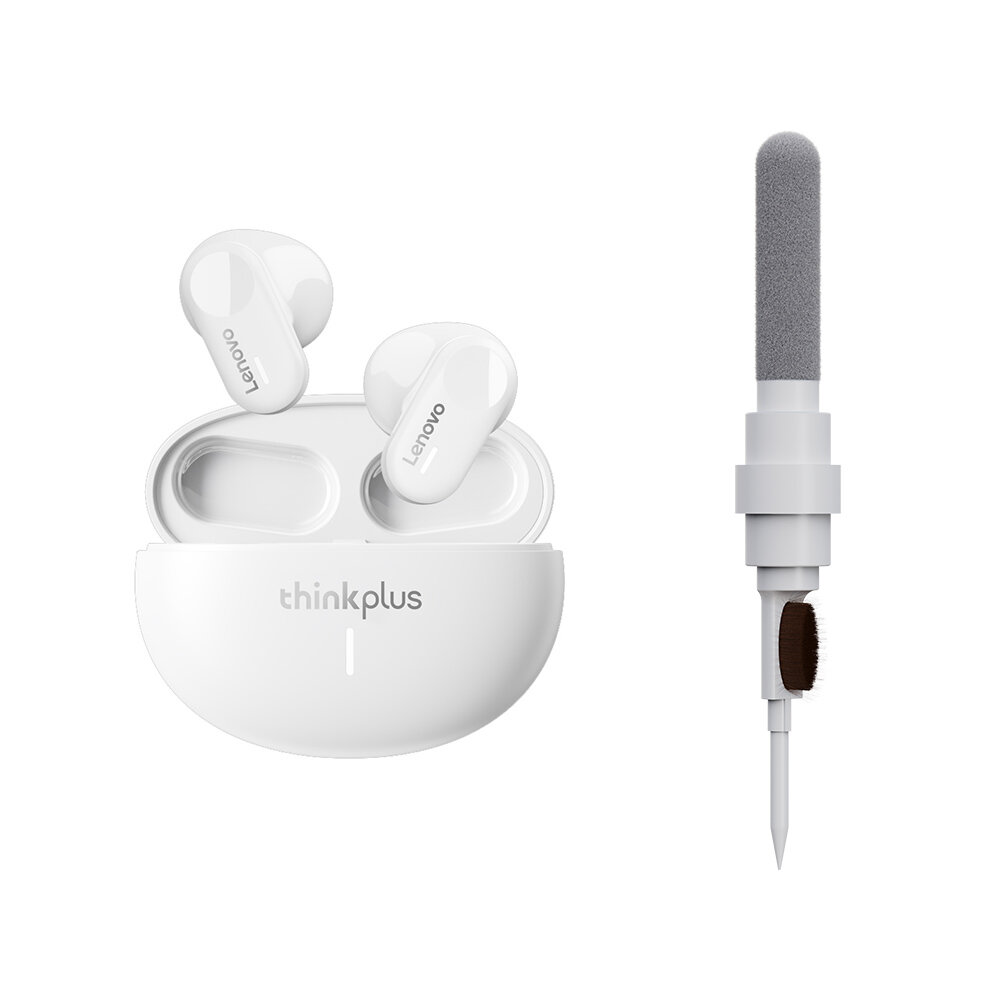 Беспроводные наушники-вкладыши Lenovo Net Run, white-cleaning pen