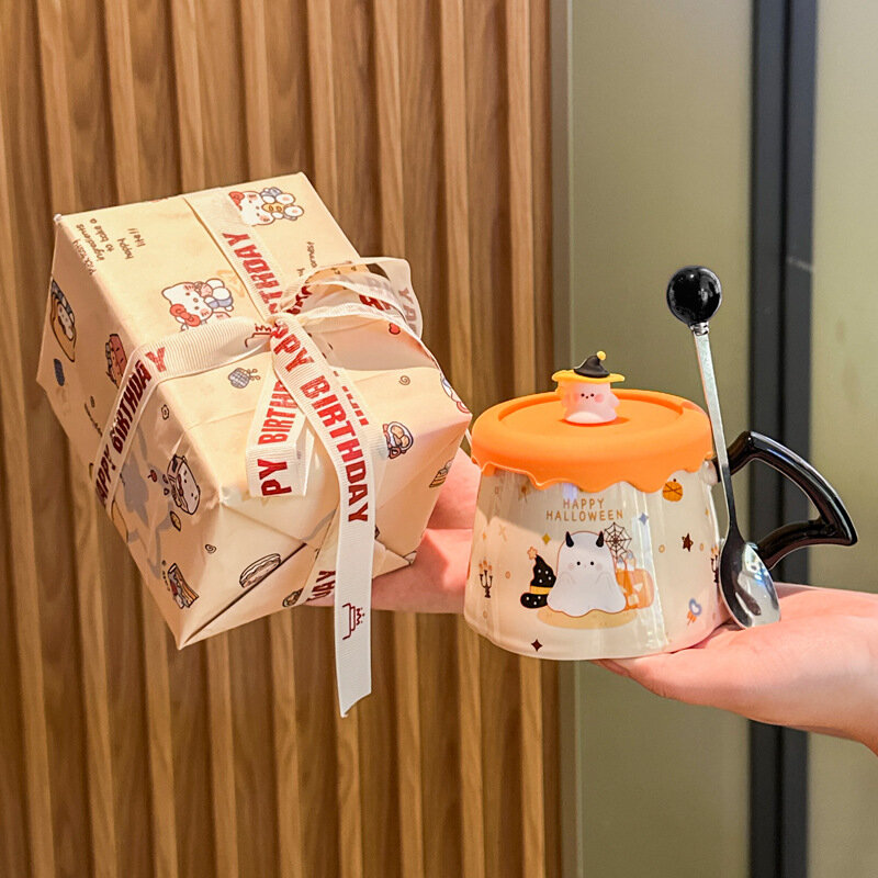 Милая керамическая кружка в виде привидения — отличный подарок на день рождения, идеально подходящий для лучших подруг или в качестве подарка к началу учебного года/выпускному.