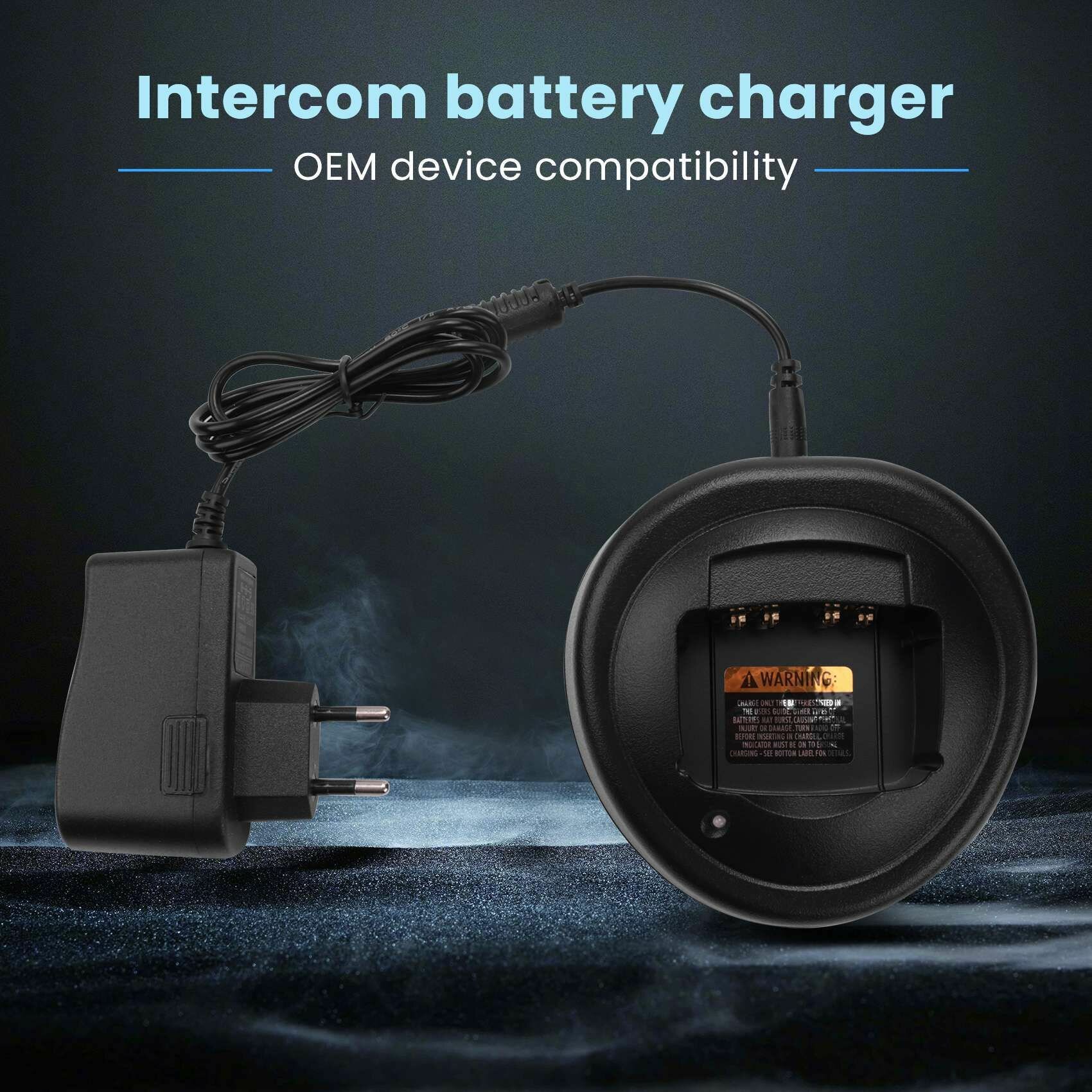 Зарядное устройство для радиостанций Motorola GP328 320 338 340 360 380 240 280 329 540 GP340 с европейским адаптером (черное)