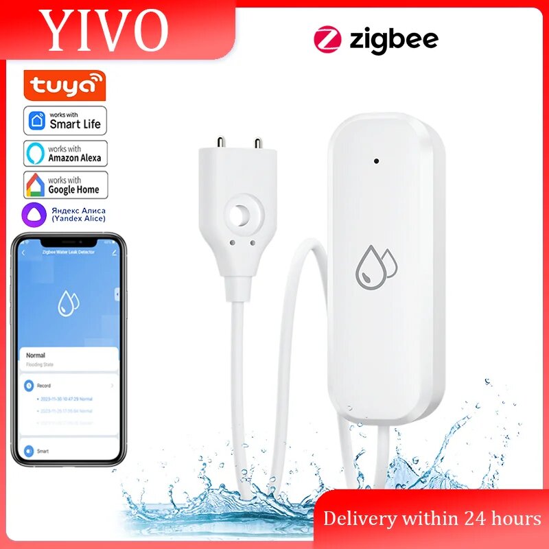 Tuya Wi-Fi датчик утечки воды
