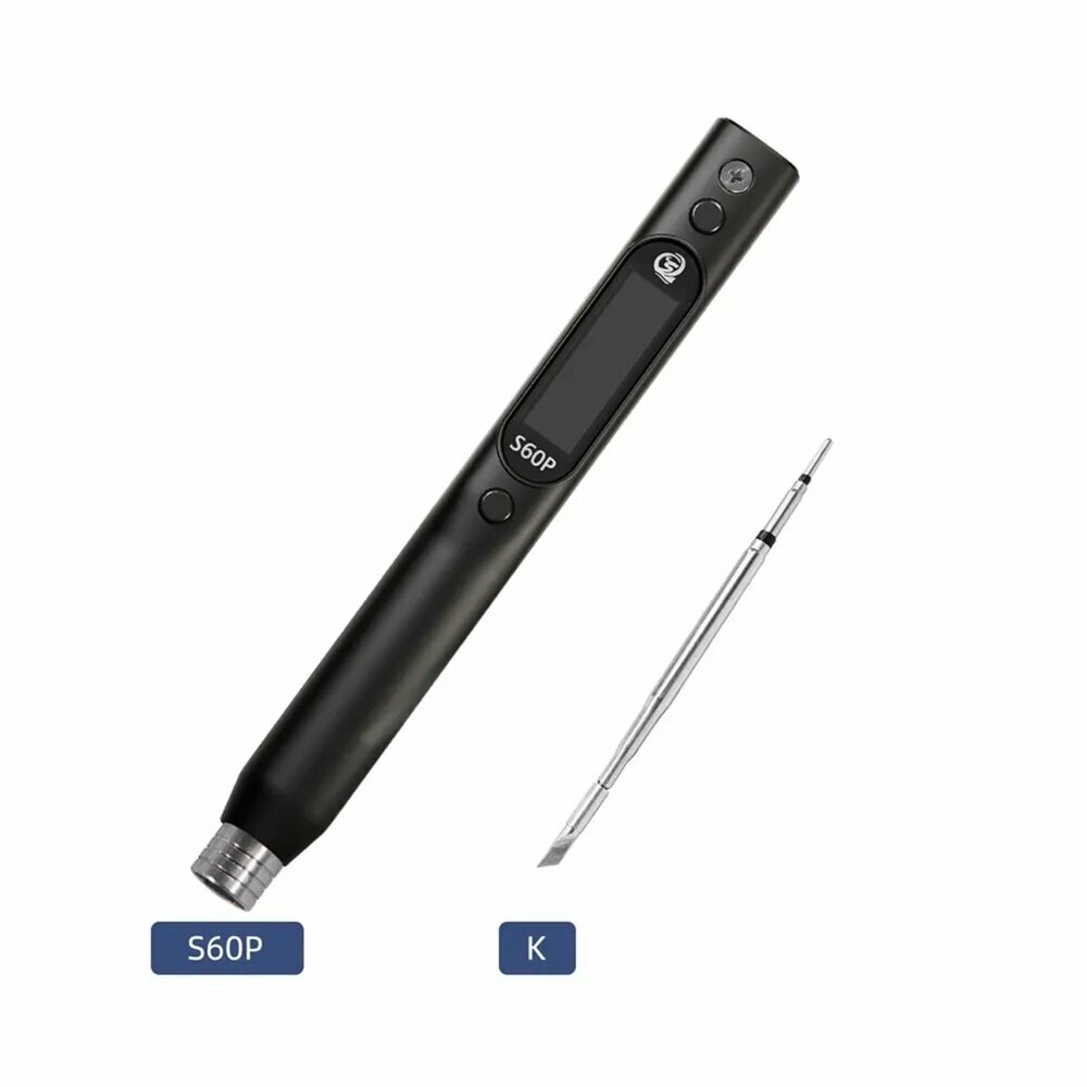 SEQURE Антистатический нанопаяльник S60P с поддержкой ручки, блок питания PD/QC, совместимый инструментом для прецизионного ремонта жала C210
