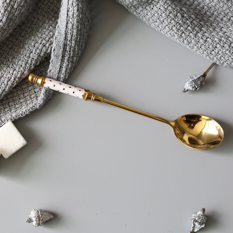 Премиум кофейная ложка из нержавеющей стали, корейская креативная ложка для перемешивания, милая маленькая ложка для десерта, молочного чая