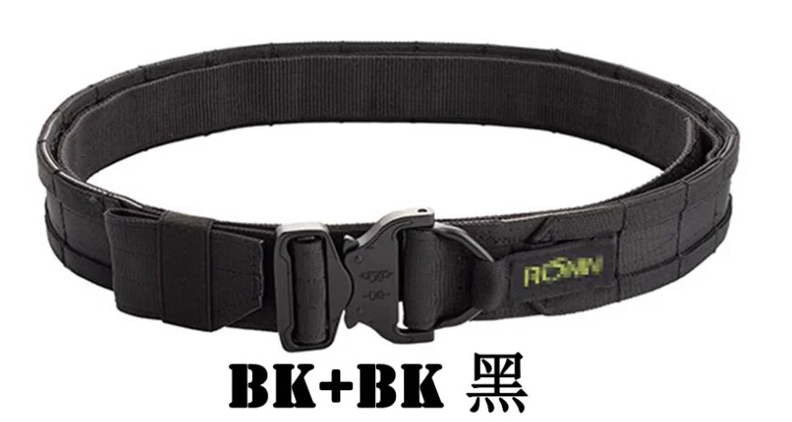 Тактический ремень Ronin Style 2 дюйма Черный, L, BK-BK