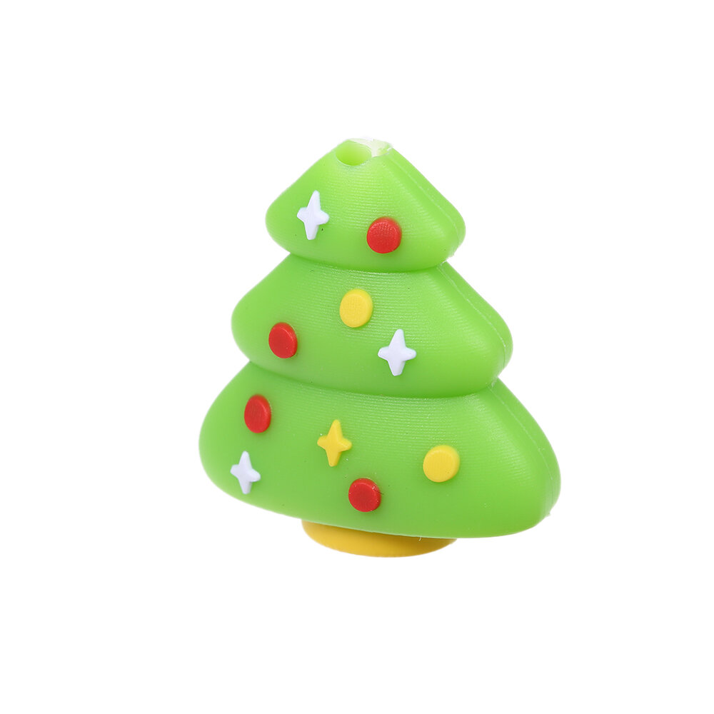 Защитная оболочка Cable Bite для USB-кабели с тематикой Рождества, для защиты проводов телефона и планшета, материал: пластик, виды: 8 типов (по выбору), вес упаковки: 16г/0.56 унции, размер упаковки: 135*65*20мм/5.31*2.56*0.79дюйма, в комплект входят: