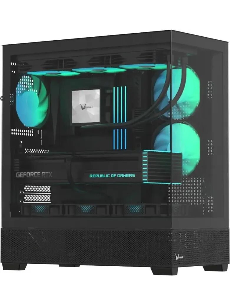 Корпус для ПК Formula V CRYSTAL Z2 черный, Mid Tower без блока питания