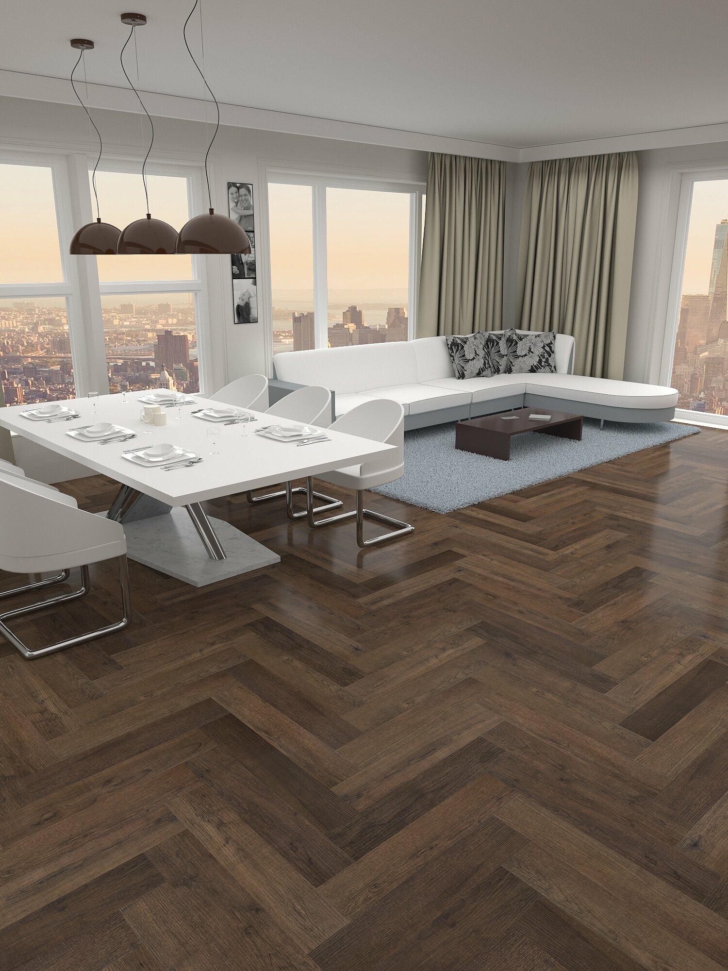 Кварц виниловый ламинат VKFH 50 Ягер 43 класс, водостойкий (цена за кв. метр)