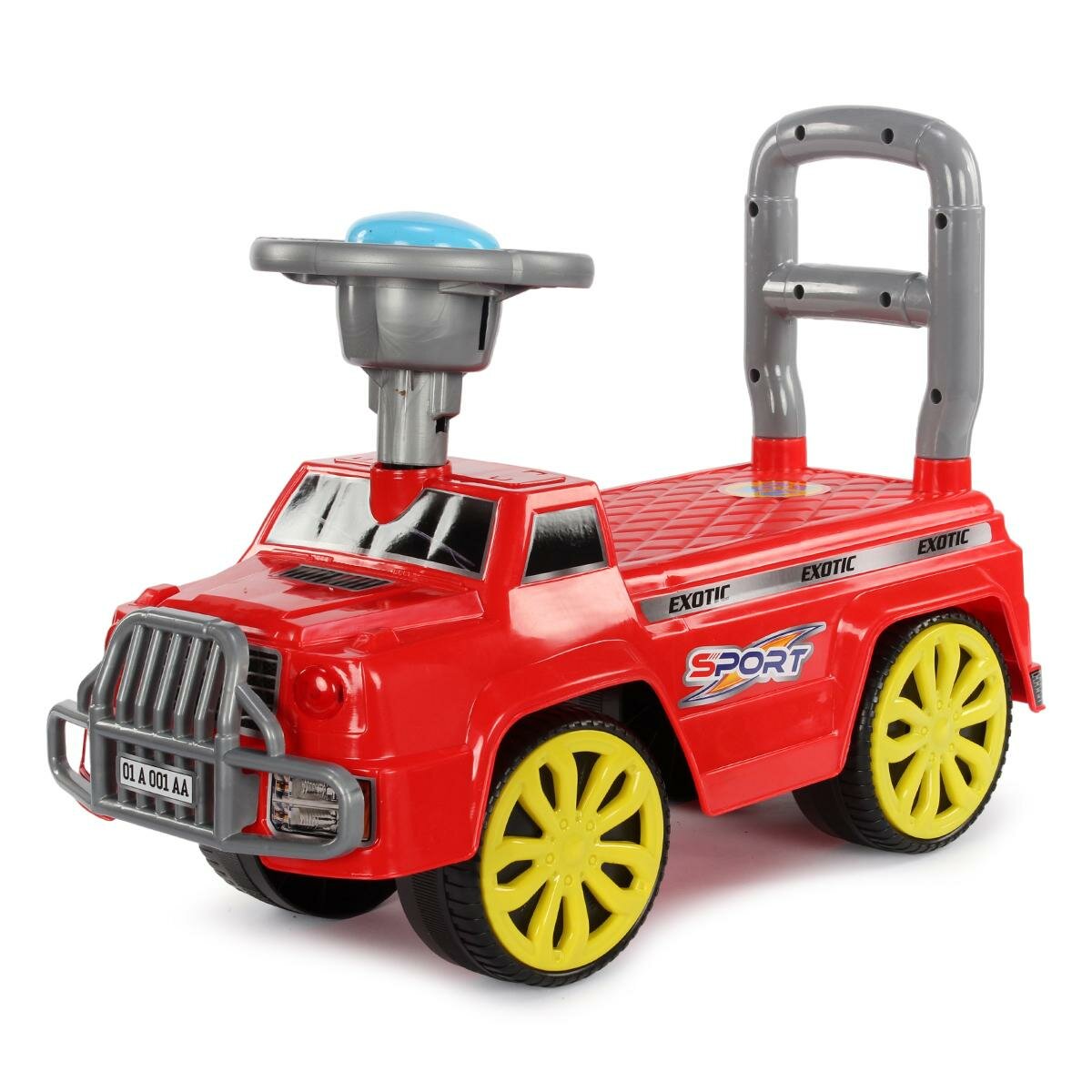Толокар детский "SPORT" музыкальный, красный, пластик, от 1,5 лет