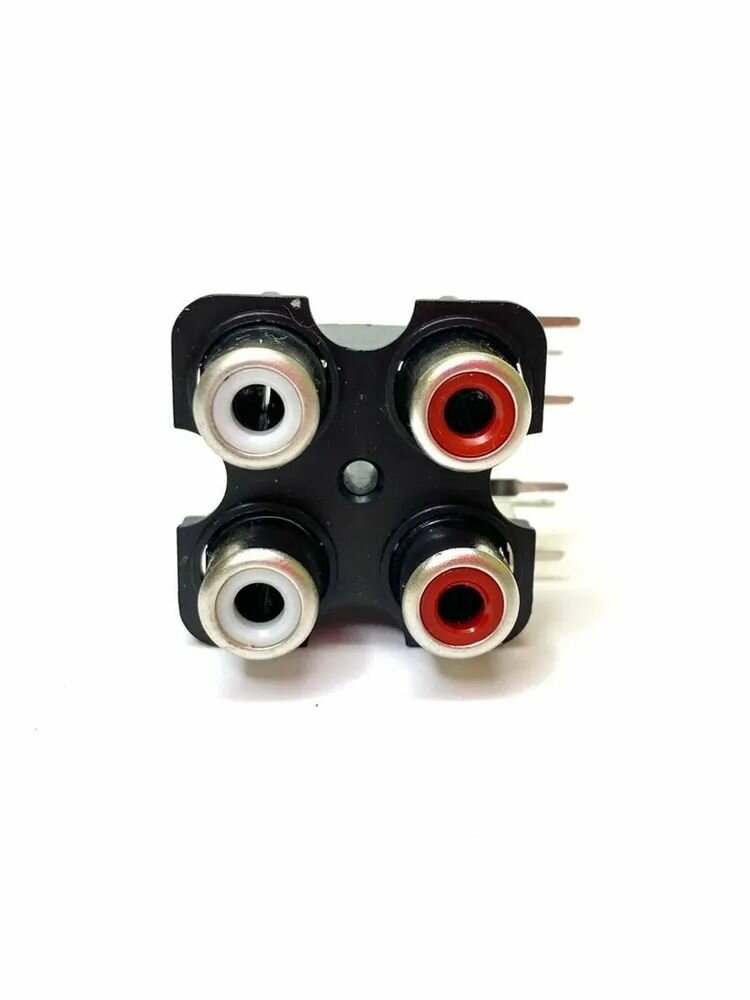 Разъём для аудио усилителя гнездо 4xRCA на плату RCA 407 2шт