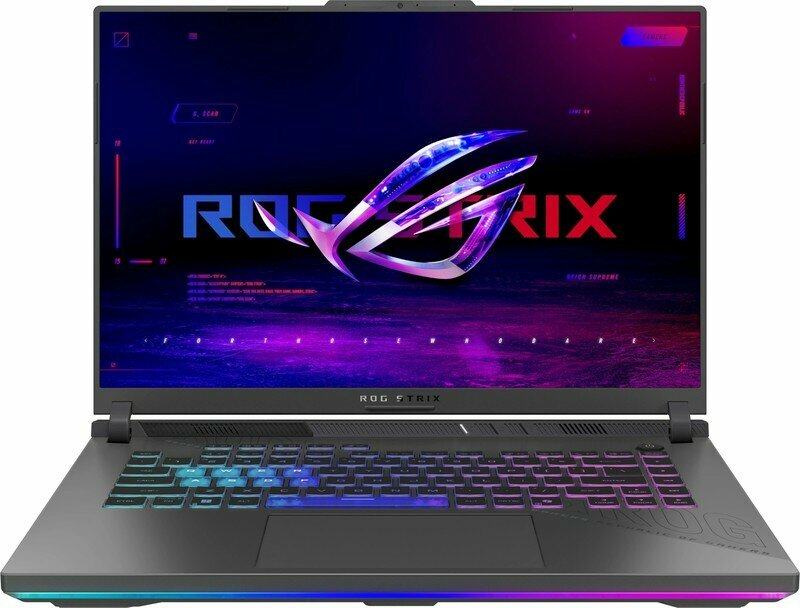 Ноутбук ASUS ROG Strix G16 G614PR-RV027 16", 2025, IPS, AMD Ryzen 9 8940HX 2.4ГГц, 16-ядерный, 16ГБ DDR5, 1ТБ SSD, NVIDIA GeForce RTX 5070 Ti для ноутбуков - 12 ГБ, без операционной системы,