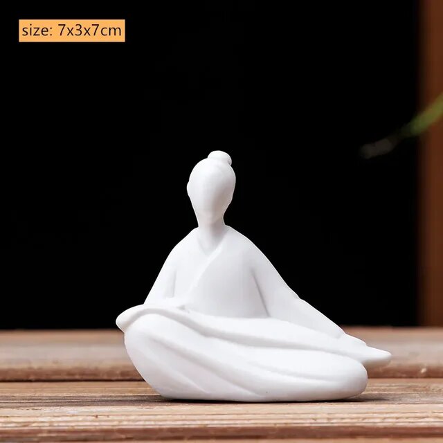 Керамические украшения в стиле дзен, фигурки чайных питомцев, статуэтки Будды, китайские чайные сервизы, маленькие фигурки монахов, аквариумы, украшения для бонсай, настольные украшения, изделия ручной работы.