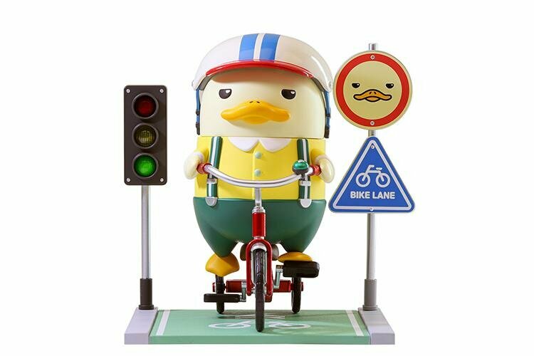 Фигурка унисекс POP MART DUCKOO Tricycle YA, белые, 14 см, Tricycles-Regular Edition