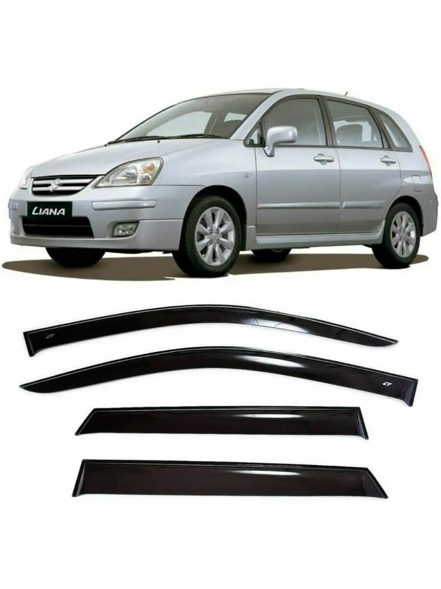 Дефлекторы для окон SUZUKI LIANA I(ER) 2001-2008 универсал