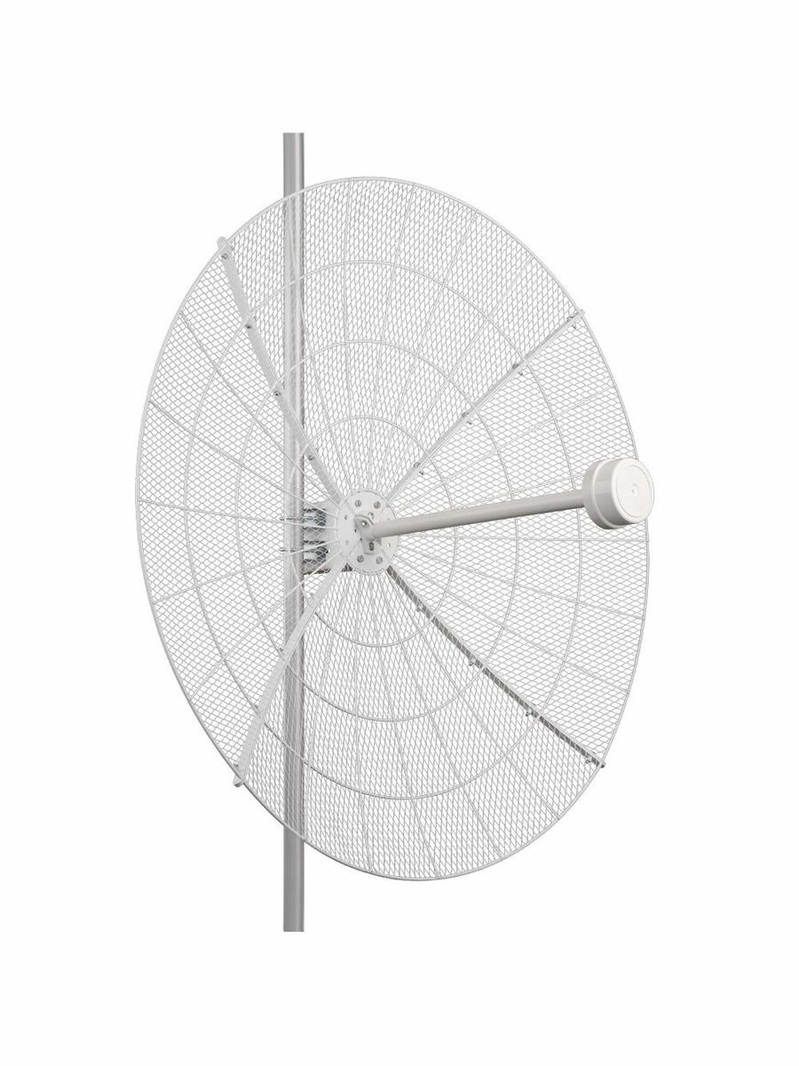 Параболическая MIMO антенна KROKS KNA27-1700/4200P 27 дБи, 4G/5G, сборная, N-female