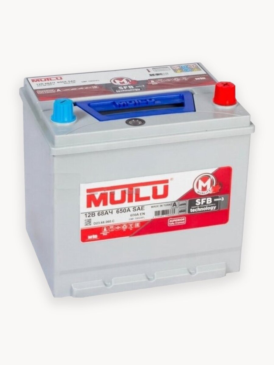 Аккумулятор Mutlu SFB 3 SMF 75D23FL, 232x173x225, обратная полярность, 68 Ач
