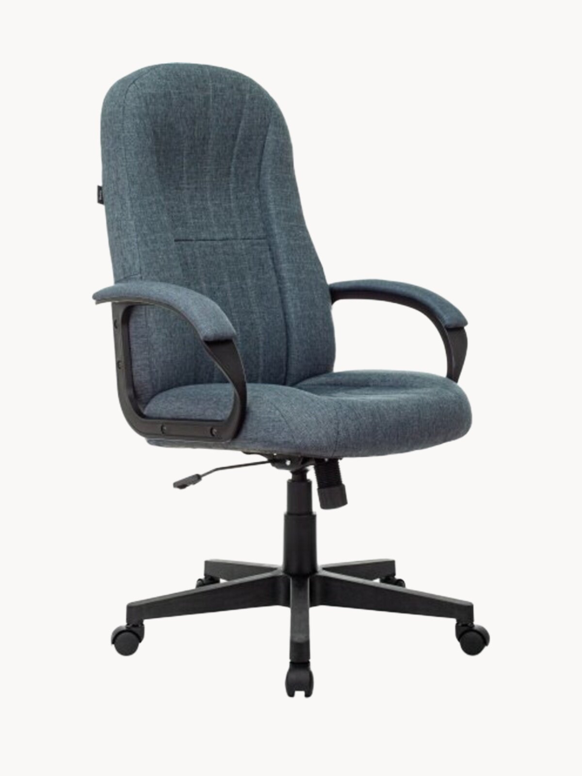 Кресло руководителя Бюрократ T-898 темно-синий 38-416 крестов. пластик