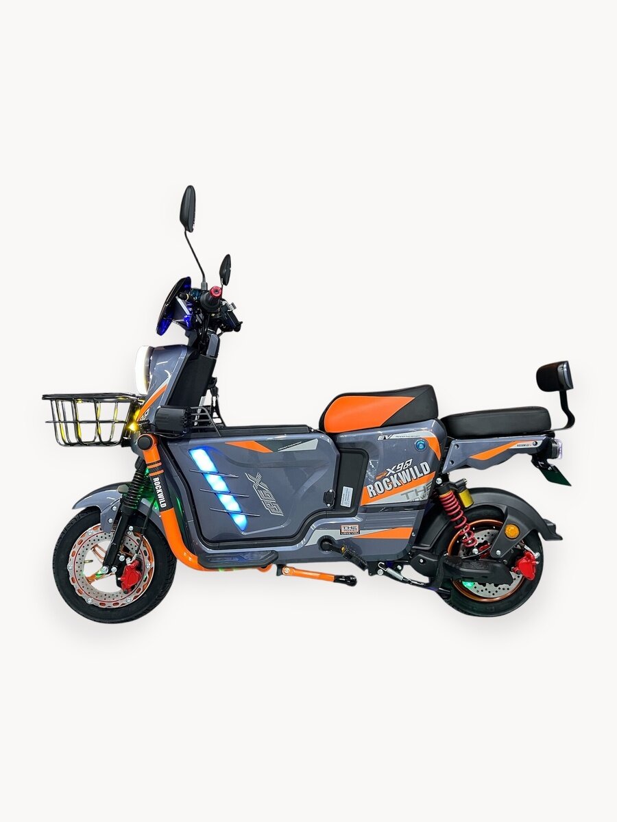 Электроскутер Rockwild X900 - Серый, Мощность 1600W, Аккумулятор 60V 40Ah,