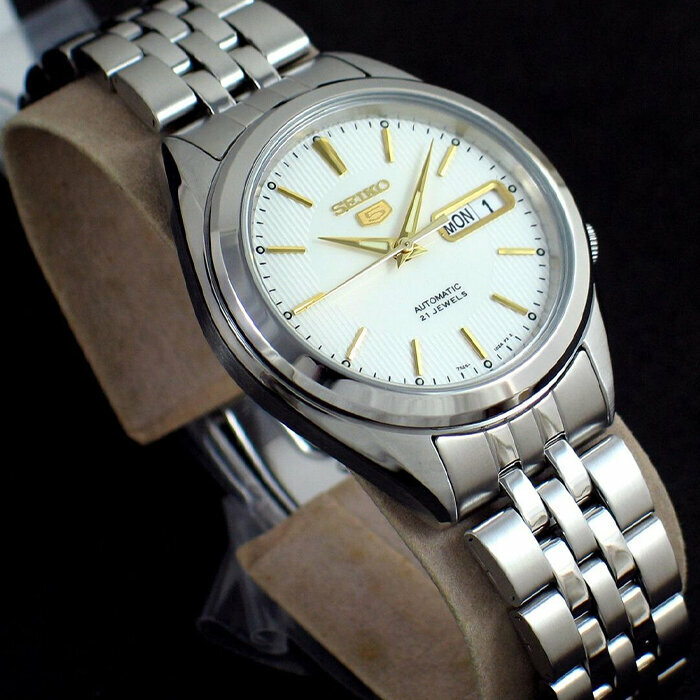 Наручные часы SEIKO SEIKO 5, белый, серебряный — фото 1