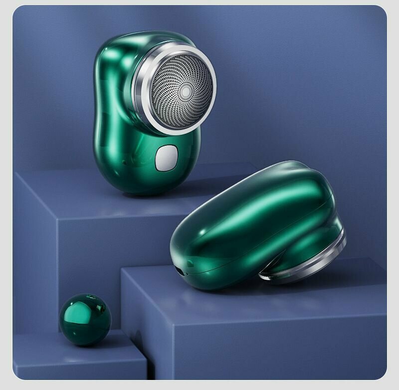 Мини шейвер для мужчин и женщин /Электробритва компактная Manecode для ежедневного чистого бритья, зеленый