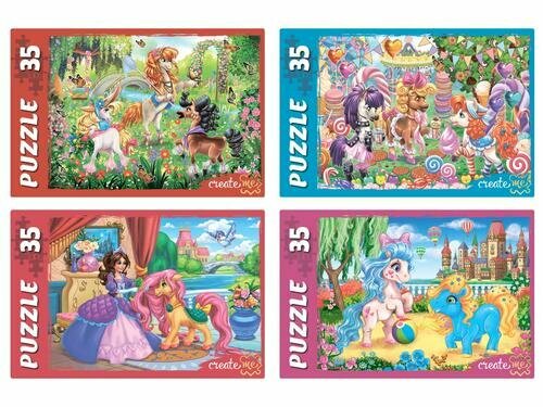 Пазлы 35 элементов. Королевство пони №2 (Арт. П35-2718)