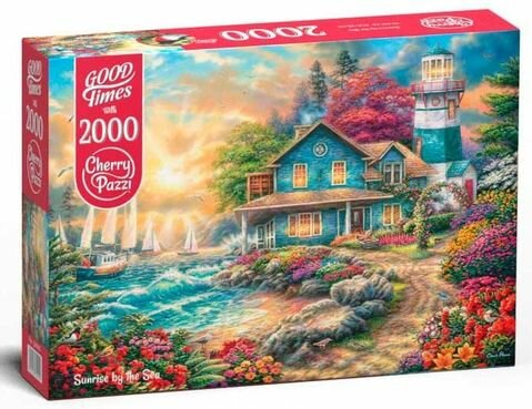 Пазлы 2000 деталей. Домик у моря 50002, (Cherry Pazzi)