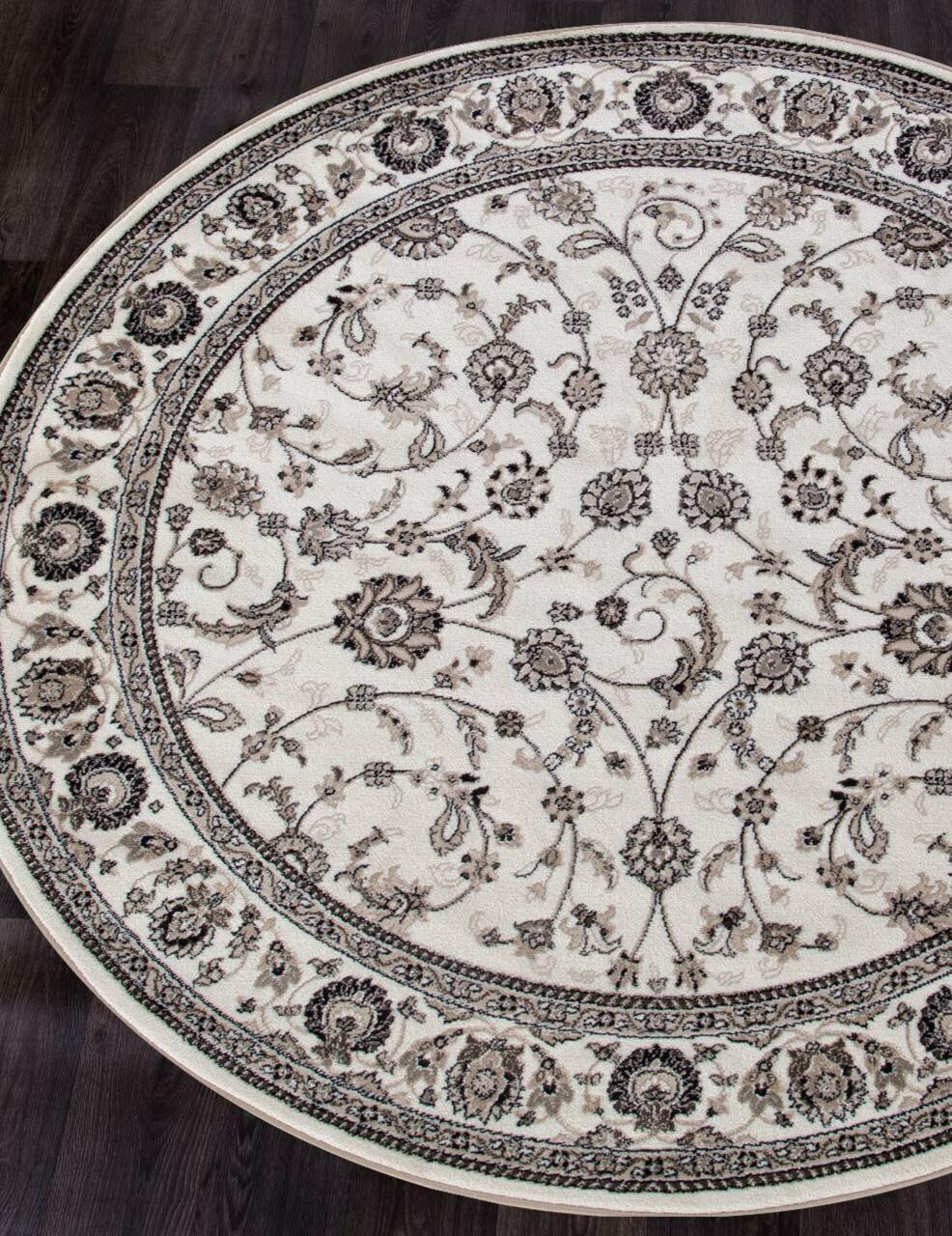 Ковер Круглый на пол в гостиную в спальню 200х200 см классический ворс 8 мм 260392 Kover-Russia