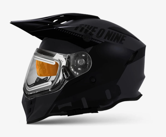 Шлем снегоходный c подогревом 509 Delta R3L, Black Ops, цвет S серый черный