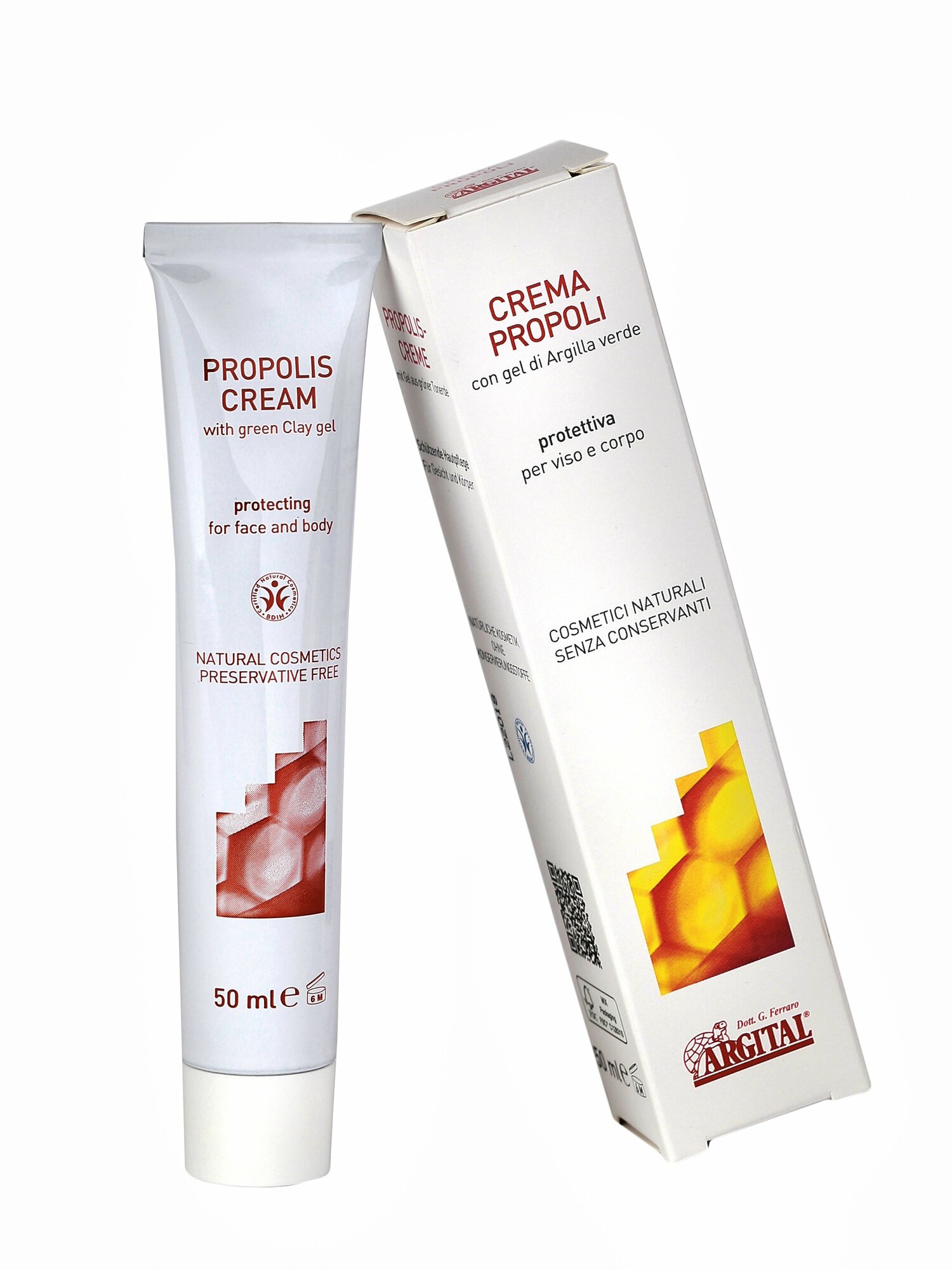 Крем Argital Crema Propoli с прополисом для лица, шеи и декольте, 50 мл