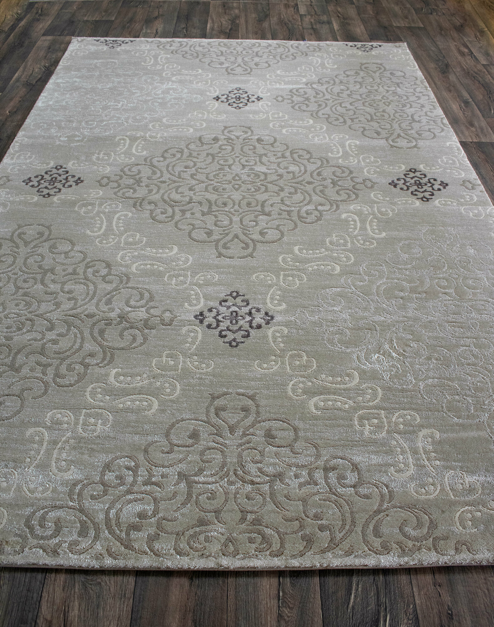 Ковер на пол прямоугольный в гостиную, спальню, детскую, Патара, 0119, Турция, бежевый, 2*4 м