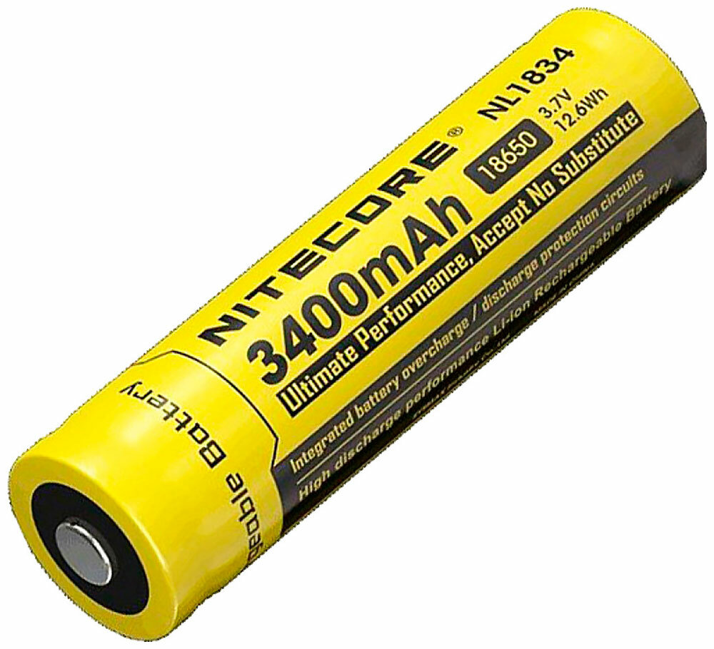 Аккумулятор Nitecore NL1834 18650 3.7v 3400mA